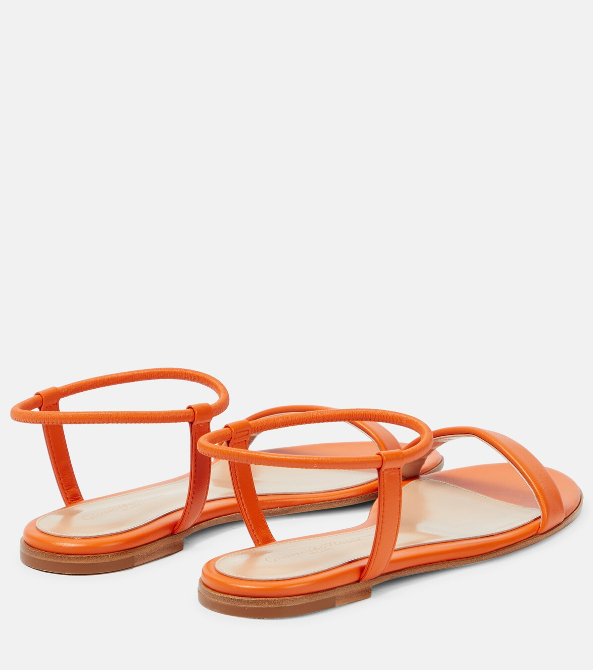 Gianvito Rossi - Jaime flat leather sandals Gianvito Rossi