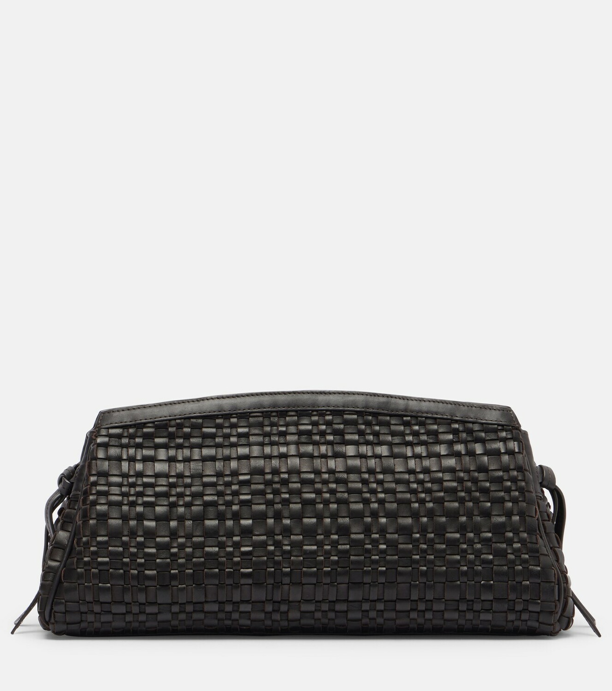 Staud Maude woven leather clutch Staud
