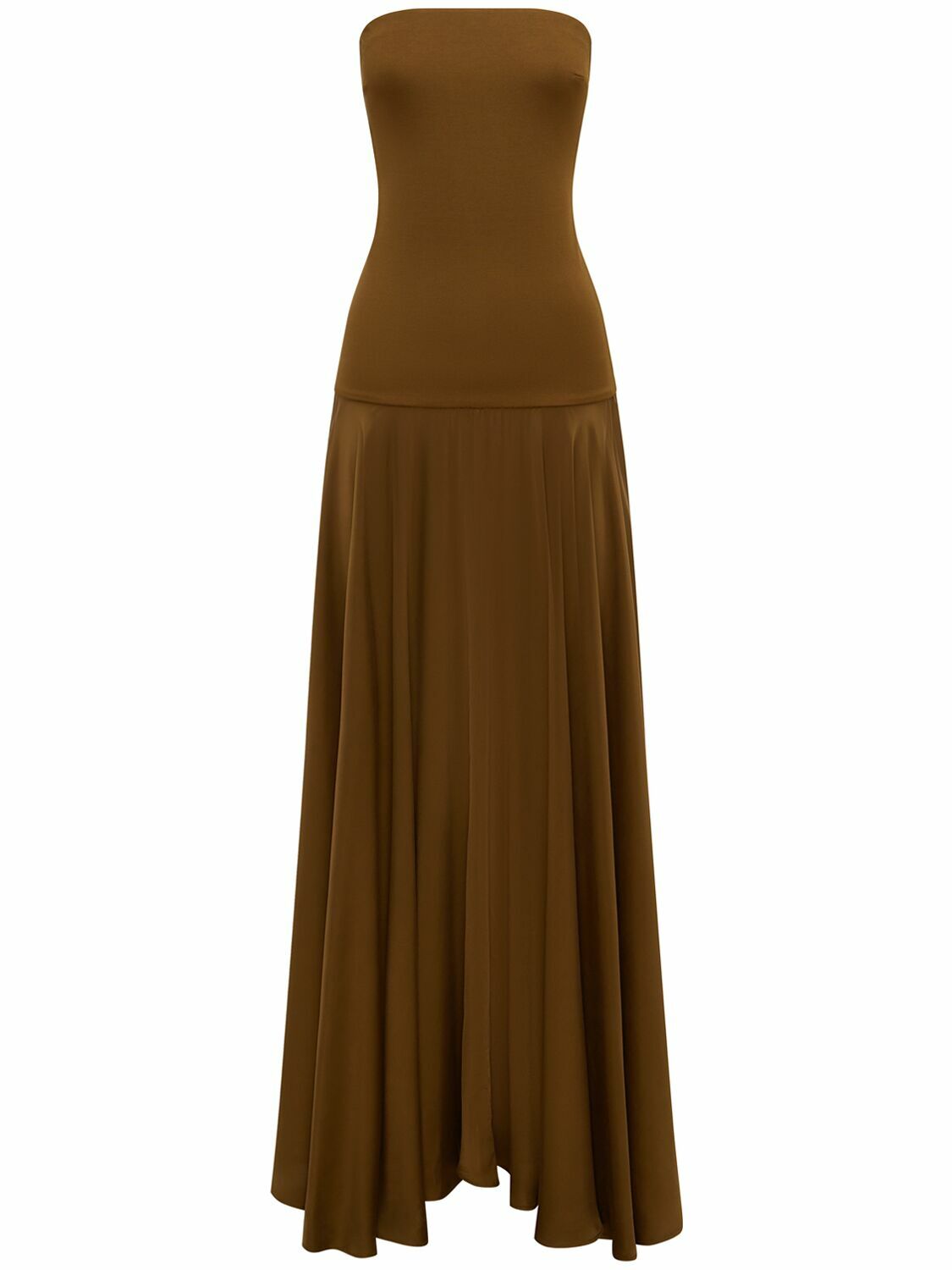 ESSE STUDIOS Illi Satin & Jersey Strapless Dress Esse Studios