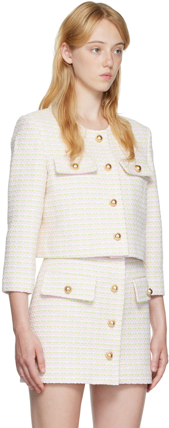 Pushbutton Pink Tweed Jacket Pushbutton