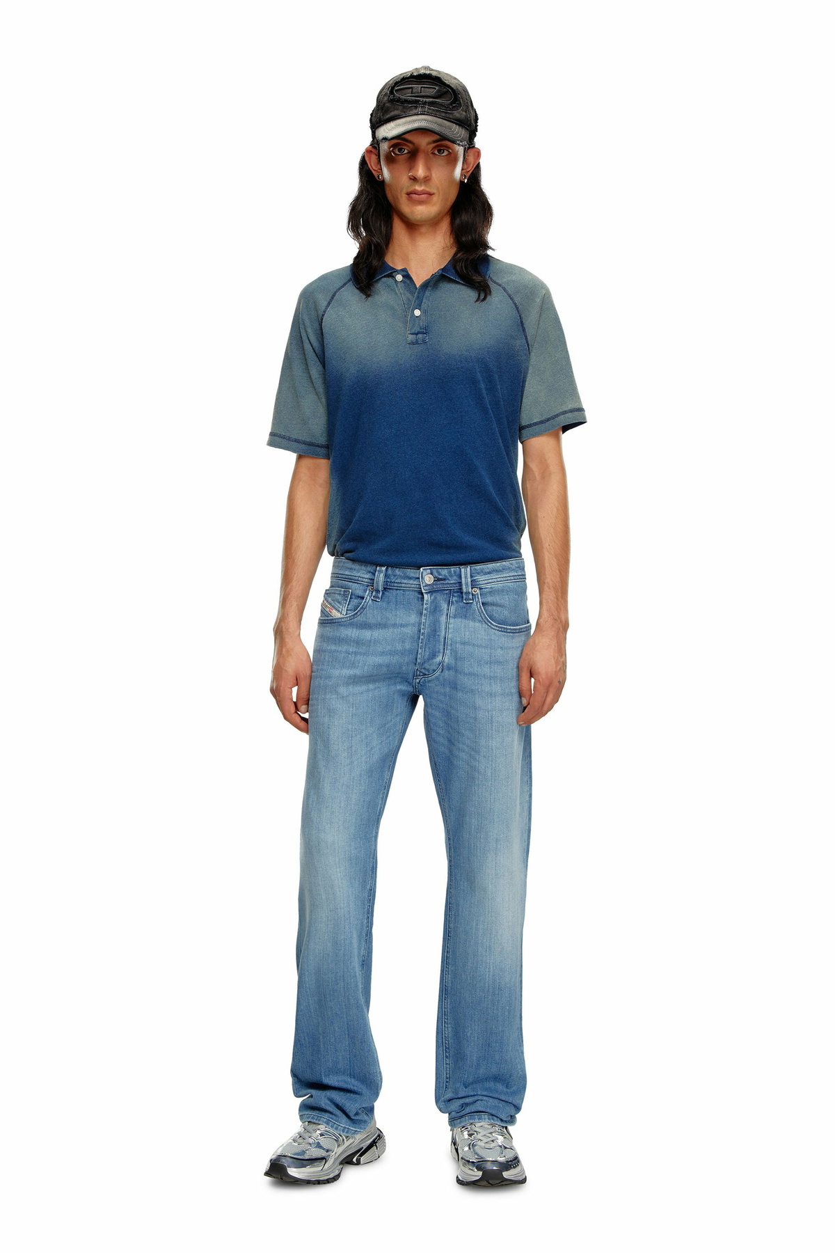 Diesel Regular Jeans - 1985 Larkee - Jeans Mens in Blue Diesel