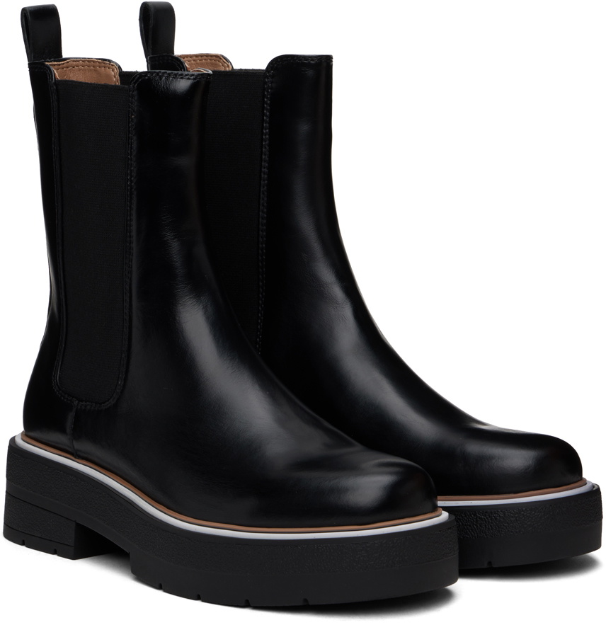BOSS Black Double B Monogram Chelsea Boots BOSS