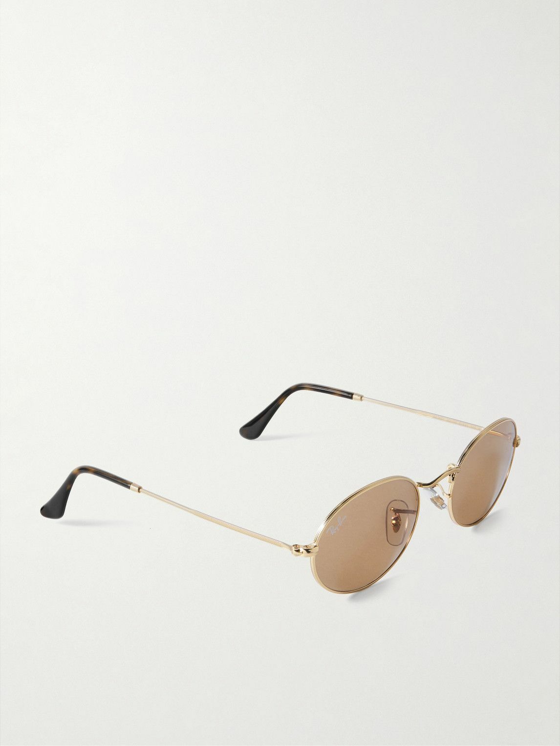 Ray-Ban - Round-Frame Gold-Tone Sunglasses Ray Ban