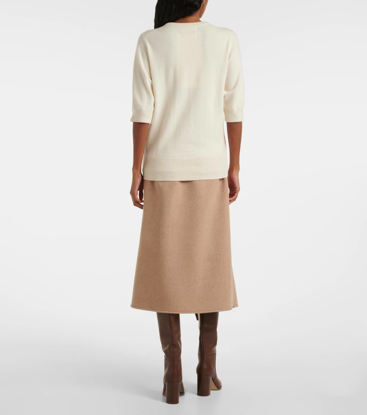 Extreme Cashmere N°63 knitted cashmere-blend top extreme cashmere