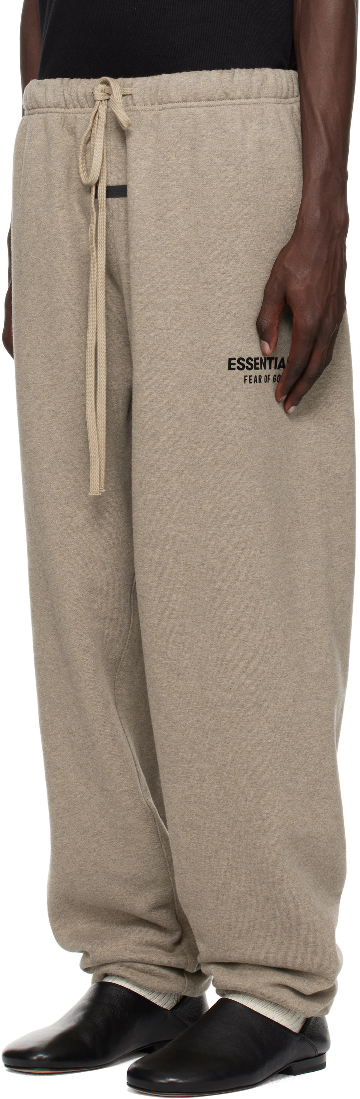 Fear of God ESSENTIALS Gray Fleece Essential Sweatpants Fear Of God ...