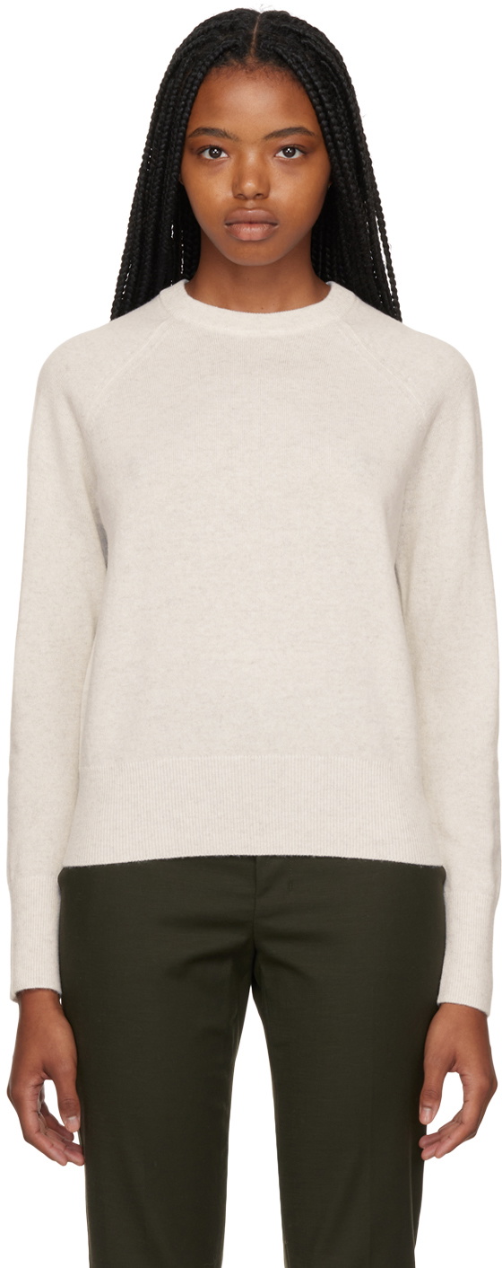 Vince Off-White Crewneck Sweater Vince