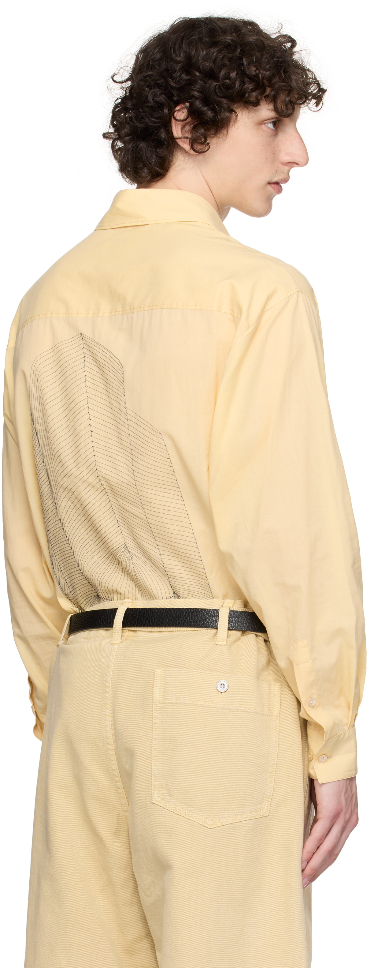 LEMAIRE Beige Philippe Weisbecker Relaxed Shirt Lemaire