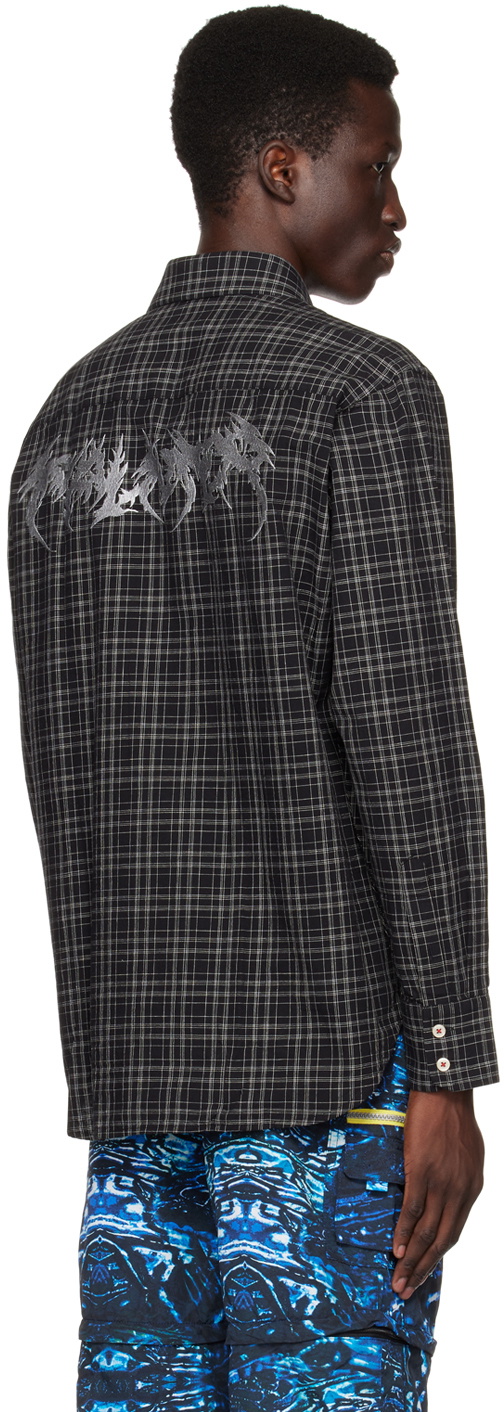 PALMER Black Embroidered Shirt