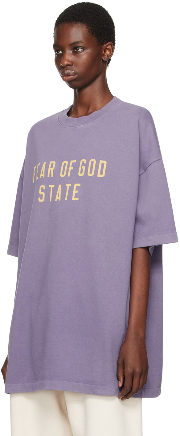 Fear of God ESSENTIALS Purple Crewneck T-shirt Fear Of God Essentials