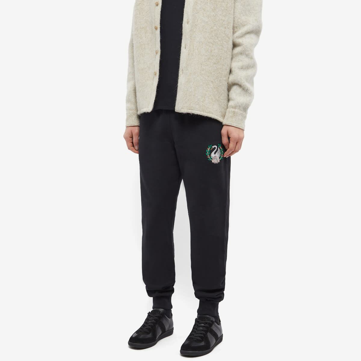 Casablanca Men's Swan Logo Sweat Pant in Black Casablanca