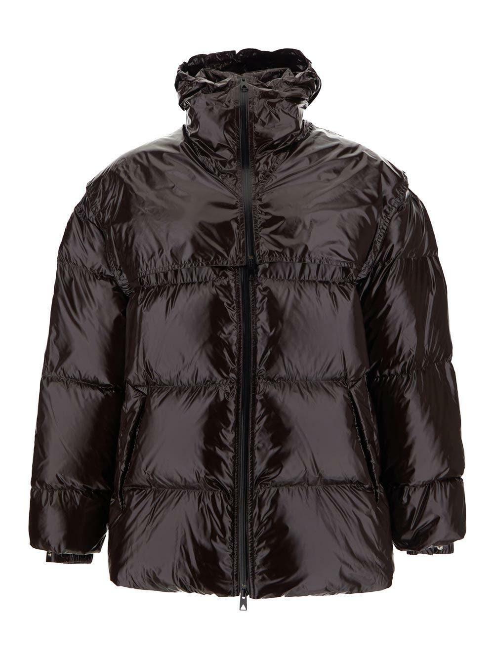 Bottega Veneta Down Brown Shiny Puffer Jacket Bottega Veneta Bottega Veneta Down Brown Shiny Puffer Jacket Bottega Veneta