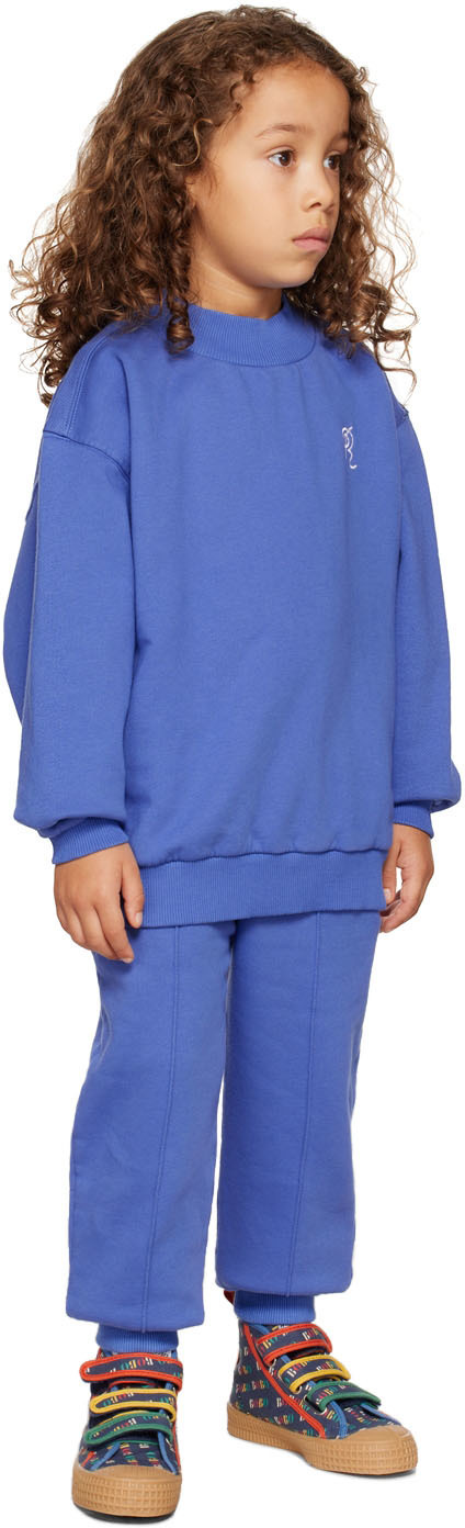 Repose AMS Kids Blue Organic Cotton Lounge Pants Repose AMS