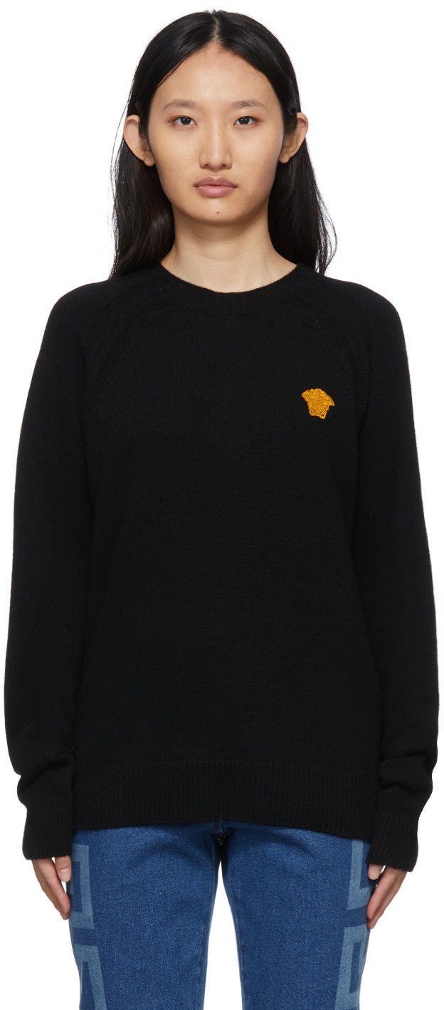 Versace Black Medusa Pop Sweater Versace