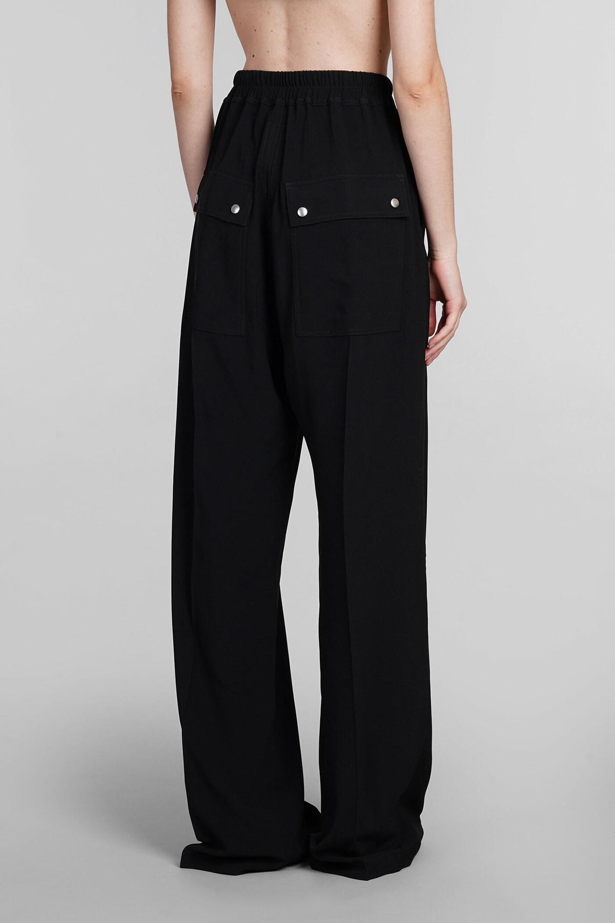 Rick Owens Wide Bela Pants Pants In Black Viscose Rick Owens