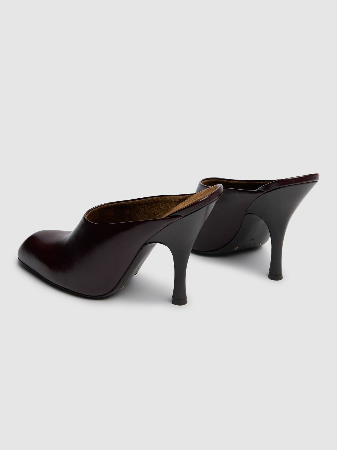 KHAITE 100mm Colt Leather Mules Khaite