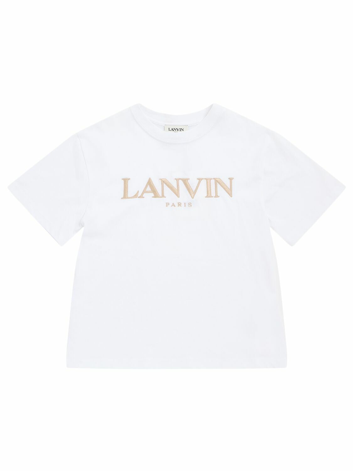 LANVIN Embroidered Cotton Jersey T-shirt Lanvin