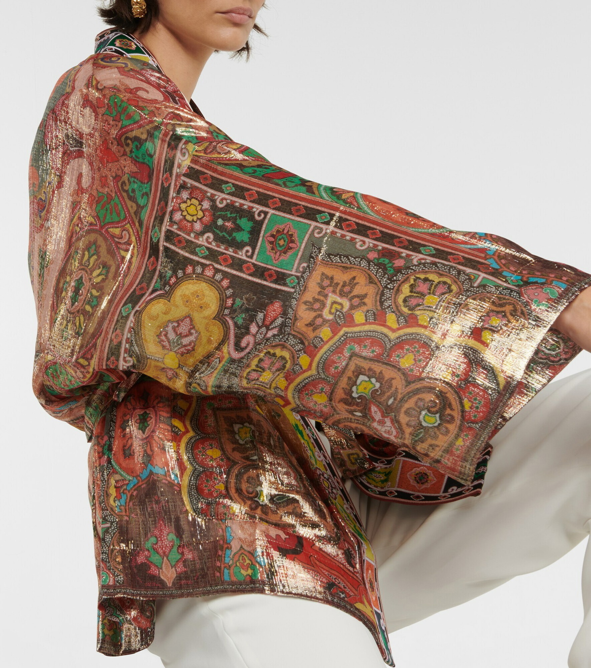 Etro - Printed silk-blend kimono Etro