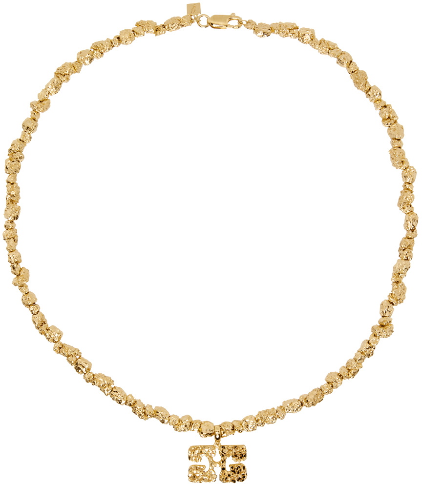 Veneda Carter SSENSE Exclusive Gold Ganni Edition Beaded Necklace ...