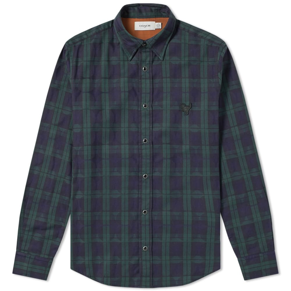 Coach Rexy Patch Shirt Black Watch Check Coach 1941