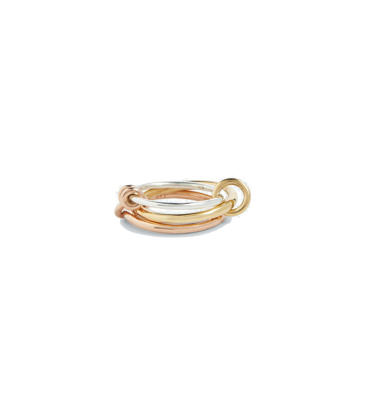 Spinelli Kilcollin - Raneth 18kt gold, rose gold, and sterling silver ...