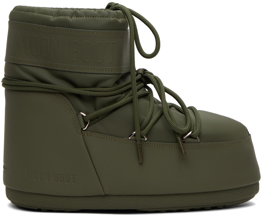 Moon Boot Khaki Icon Low Rubber Boots Moon Boot