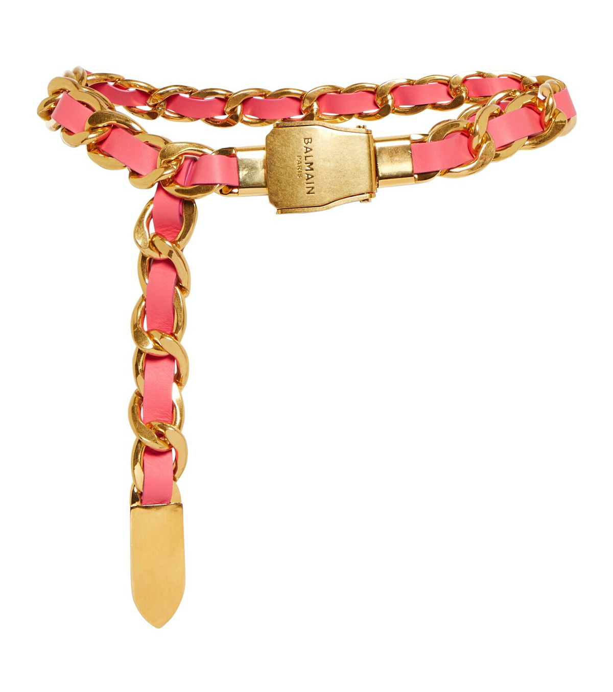 Balmain B-Pilot chain and leather belt Balmain