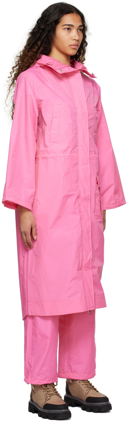 GANNI Pink Parka Coat GANNI