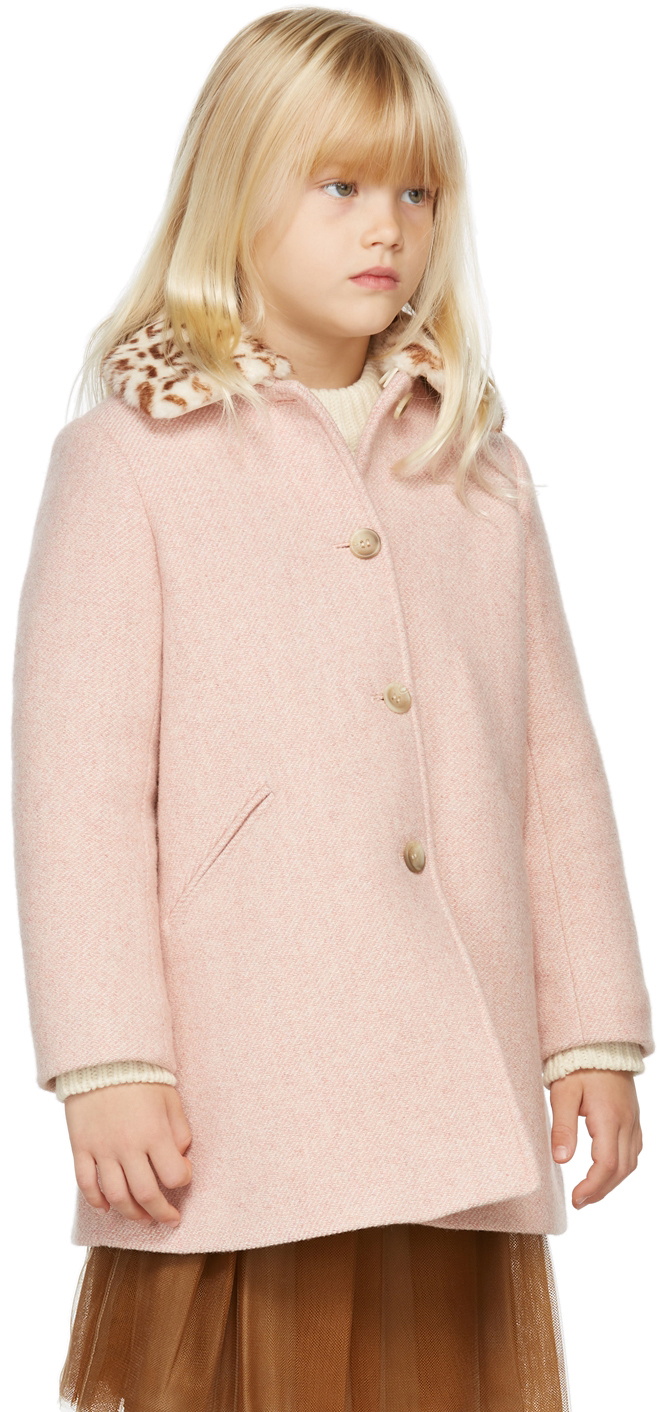 Bonpoint Kids Pink Temaggle Coat Bonpoint