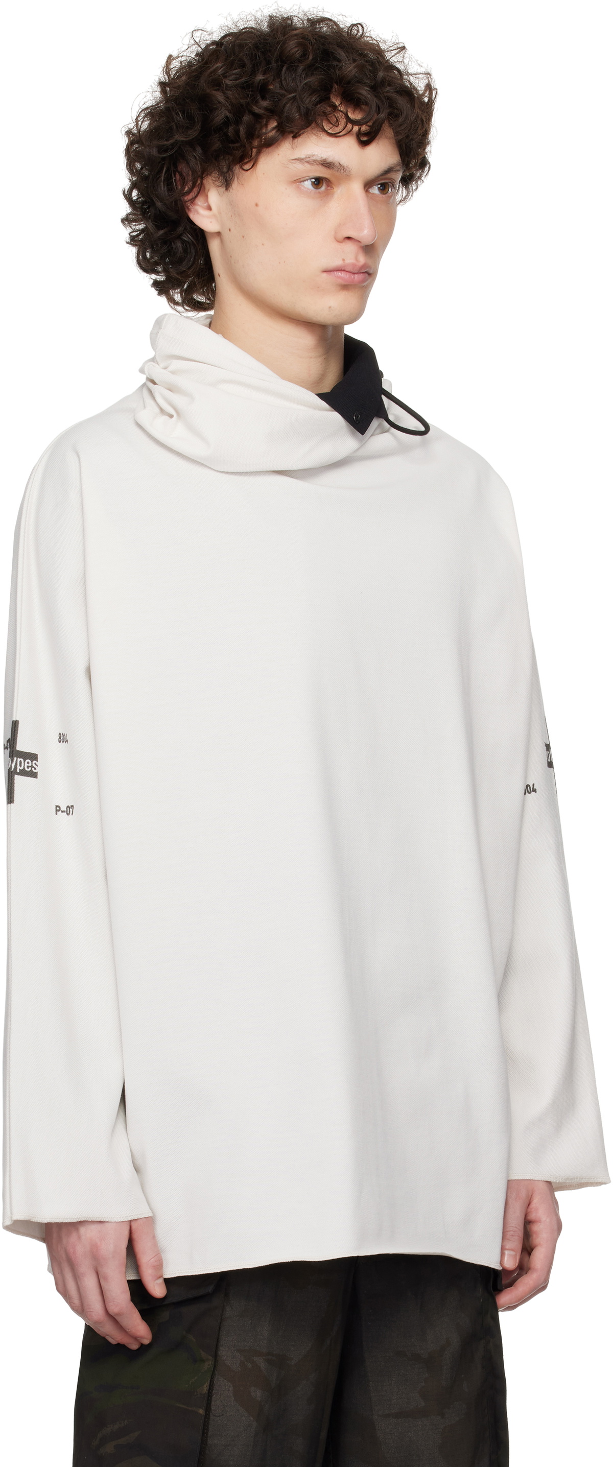 Prototypes Off-White Waffle Twisted Hoodie PROTOTYPES
