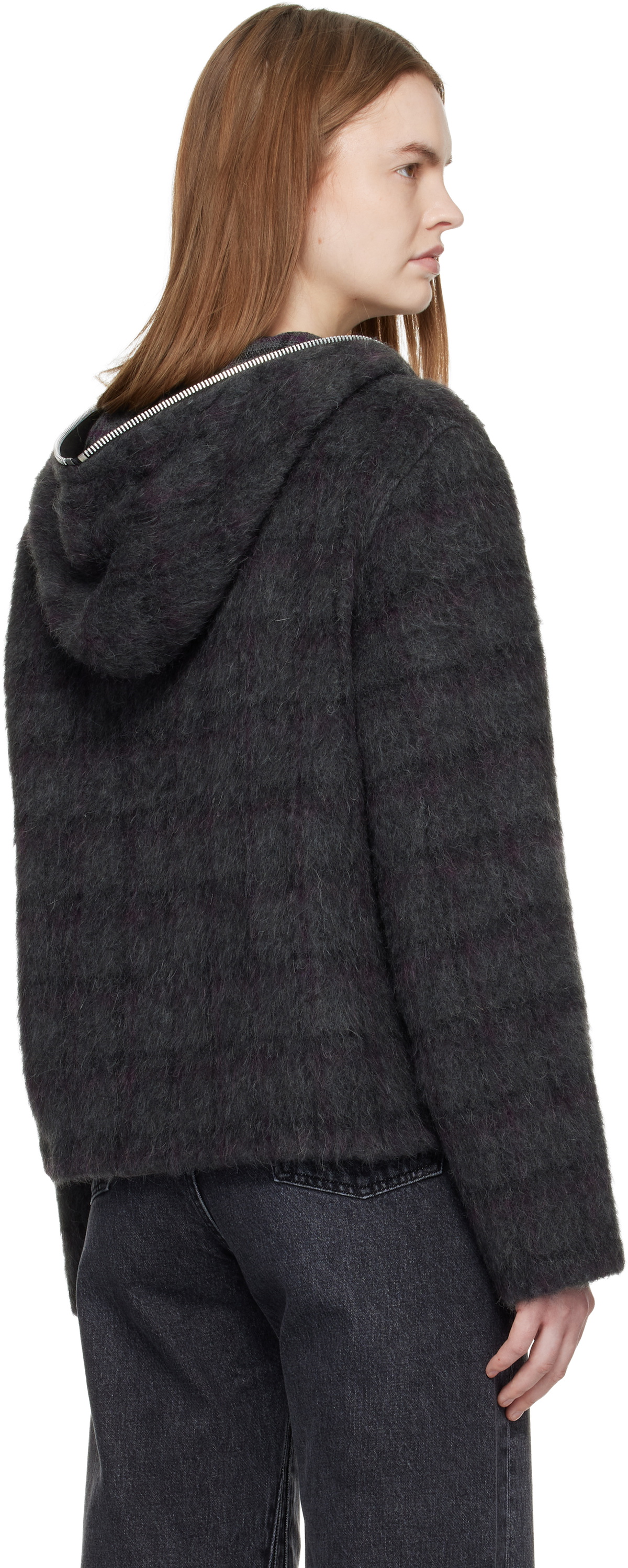 OUR LEGACY Gray Full Zip Hood Jacket Our Legacy