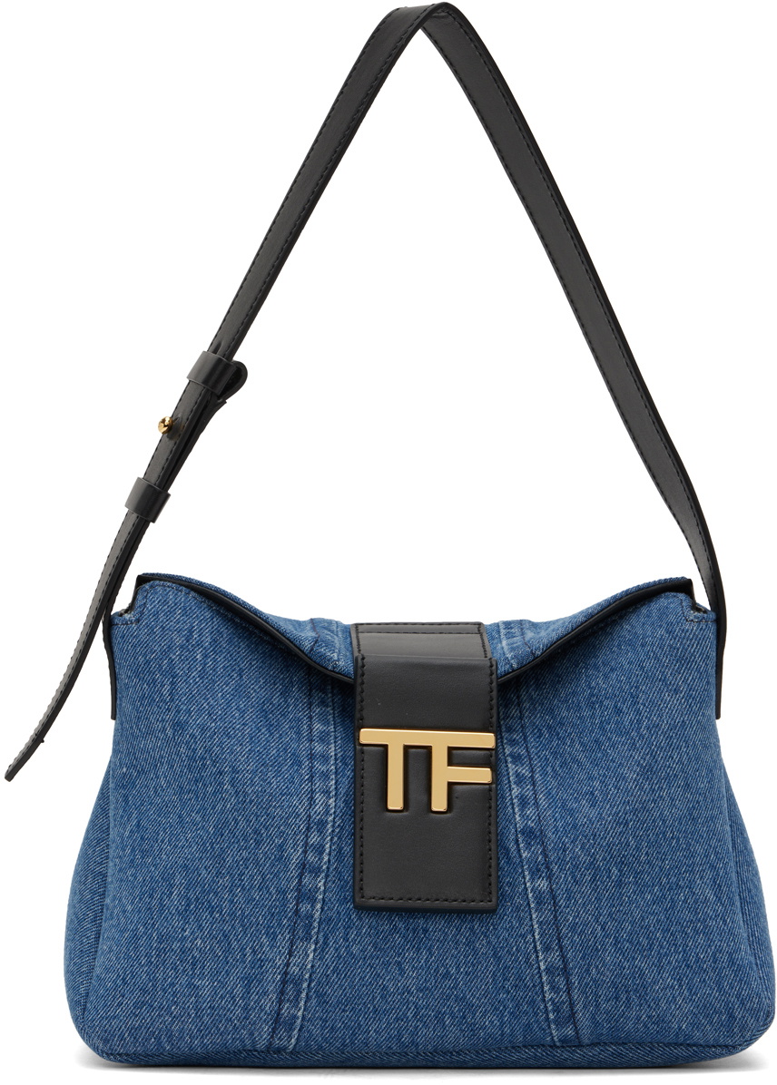TOM FORD Blue Mini 'TF' Bag TOM FORD