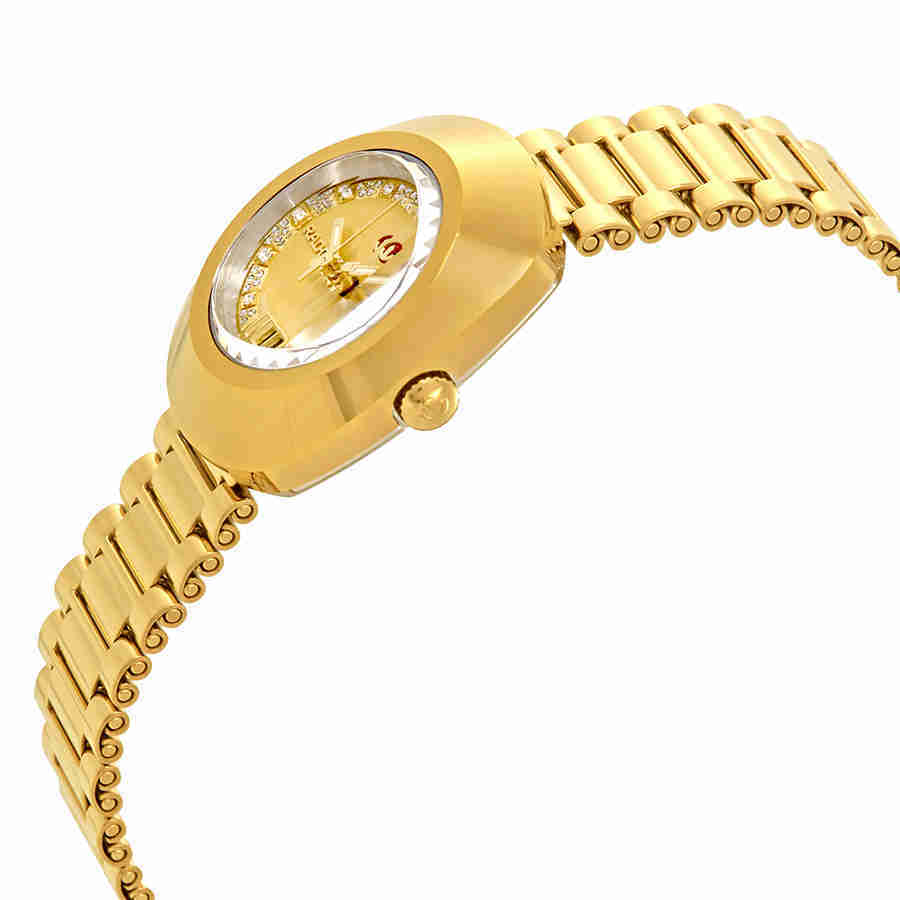 Rado The Original S Automatic Gold Dial Ladies Watch R12416673 Rado