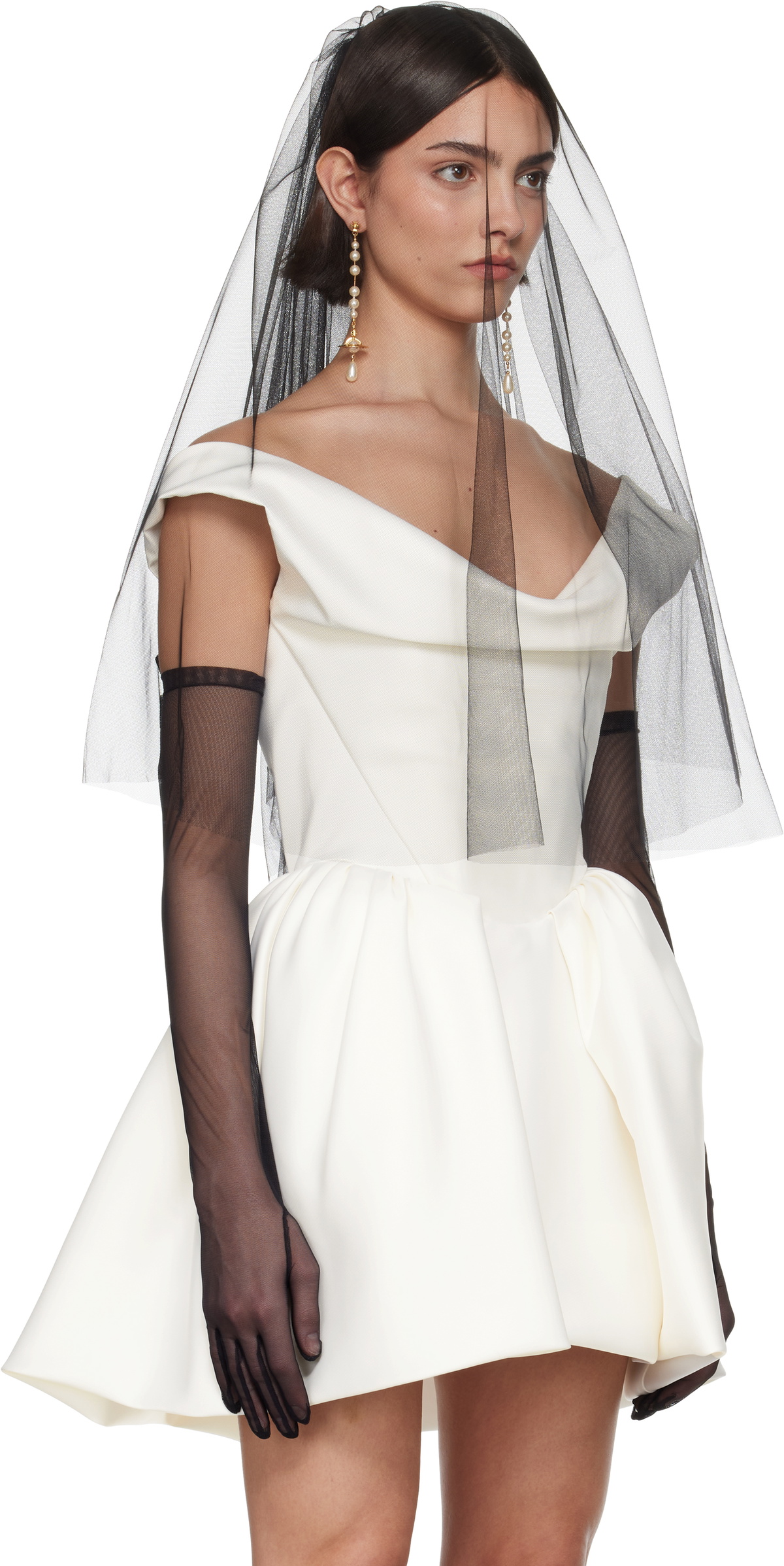 Vivienne Westwood SSENSE Bridal Capsule Classic Short Veil Vivienne ...