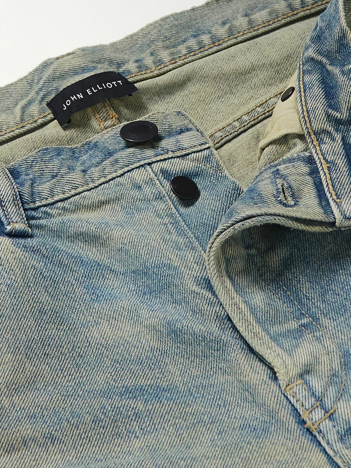 John Elliott - The Daze Slim-Fit Bleached Denim Jeans - Blue John Elliott