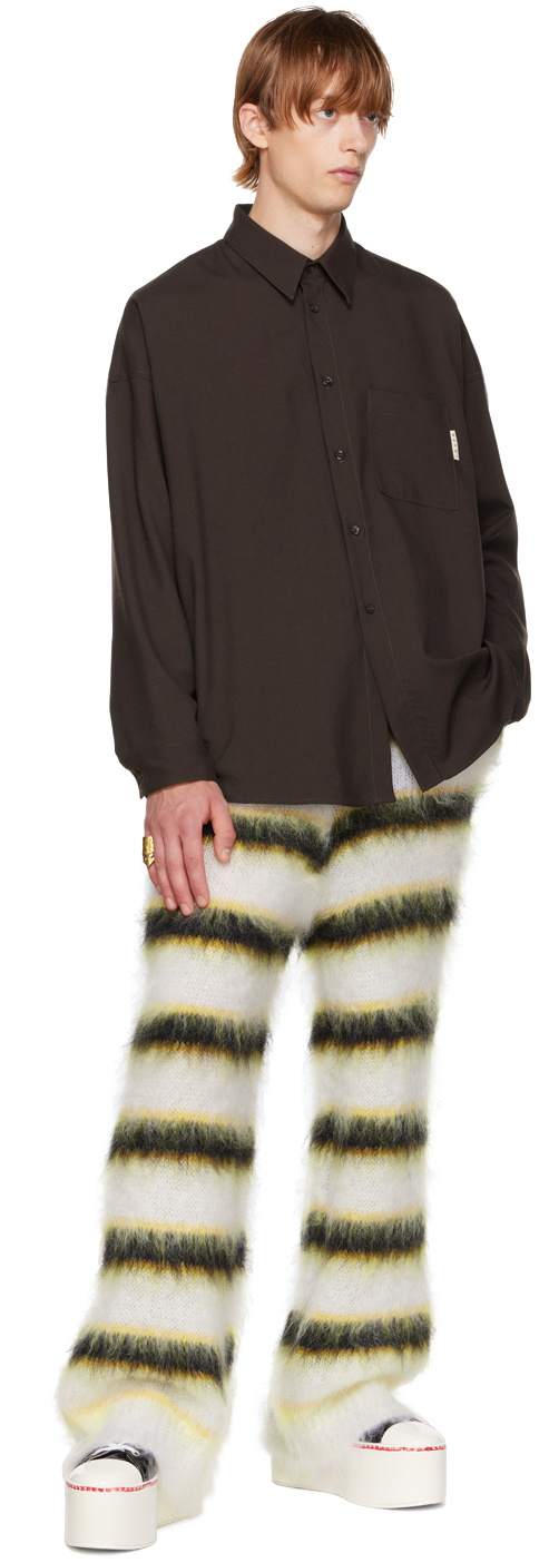 Marni Brown Button Up Shirt Marni
