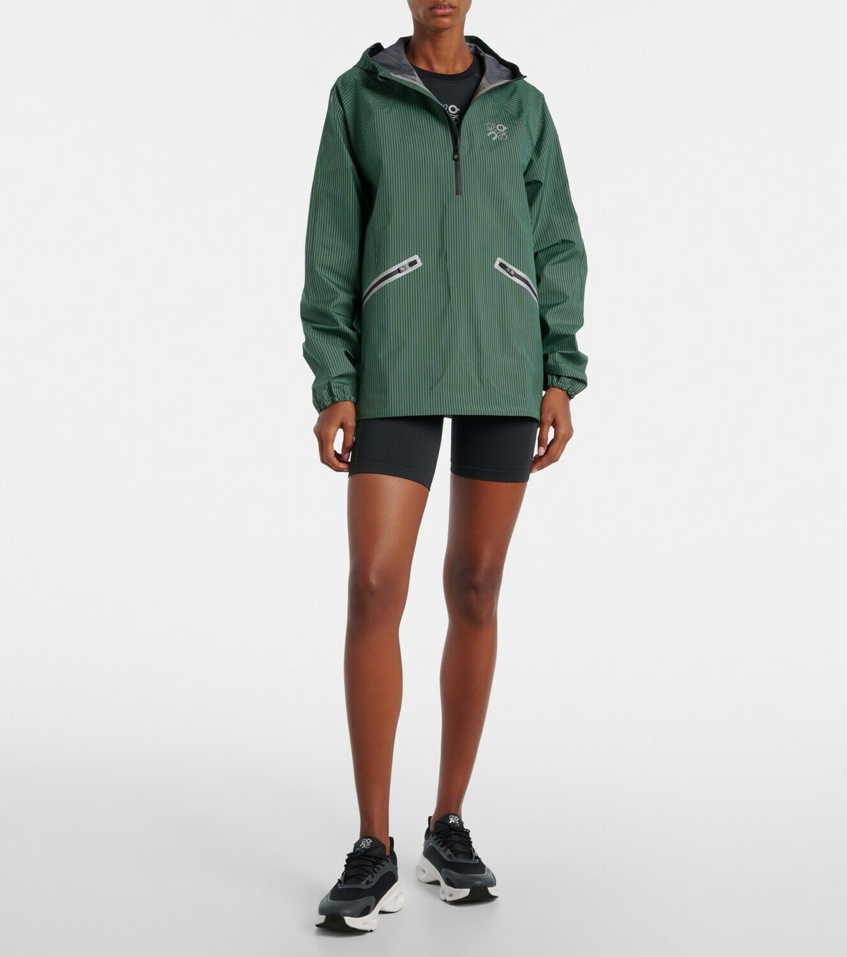Loewe x On Storm striped half-zip jacket Loewe
