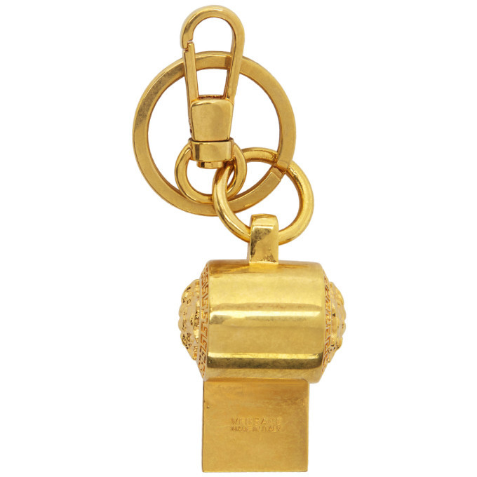 Versace Gold Tribute Whistle Keychain Versace