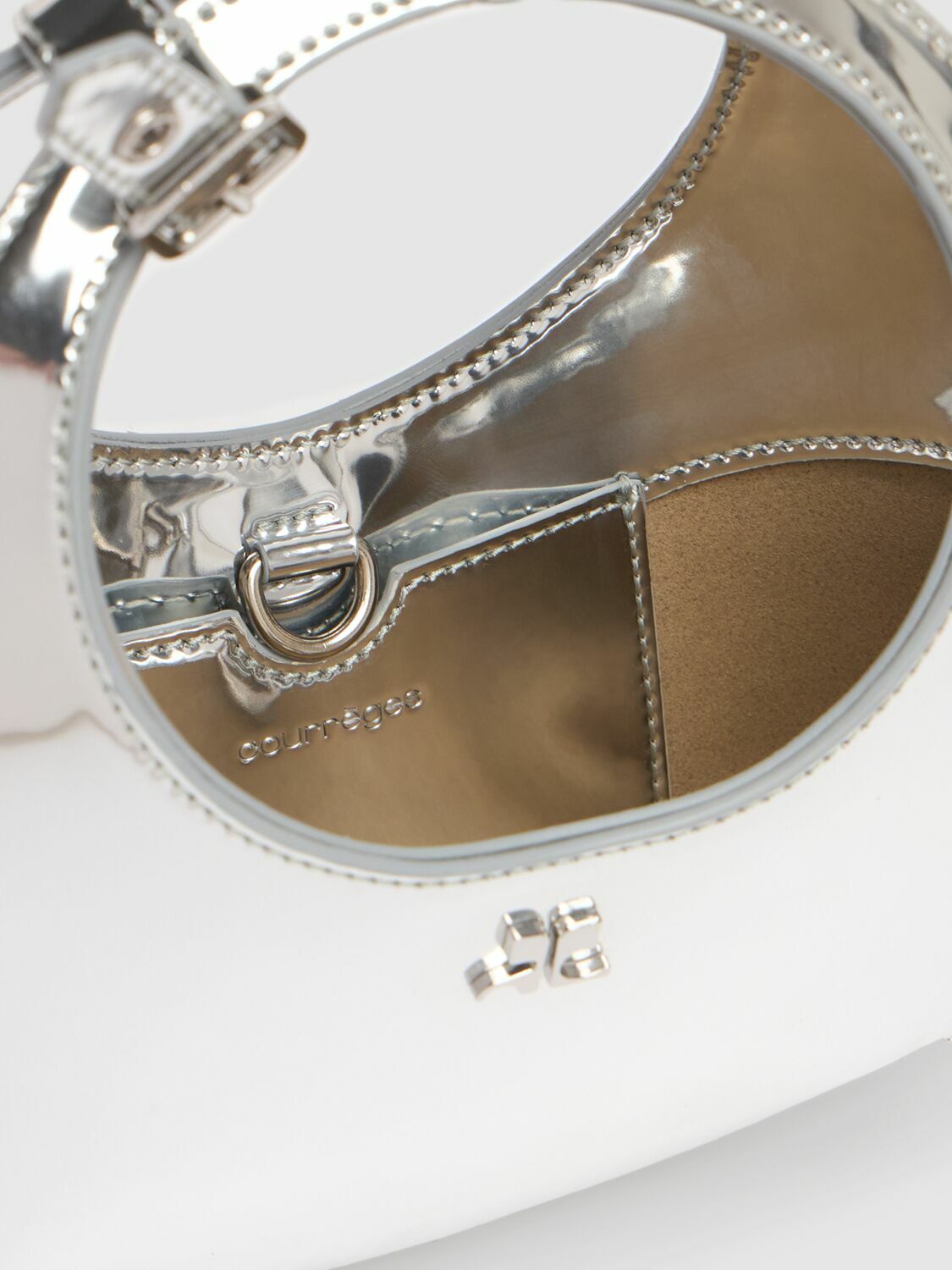 COURREGES Mini Holy Mirror Top Handle Bag Courreges