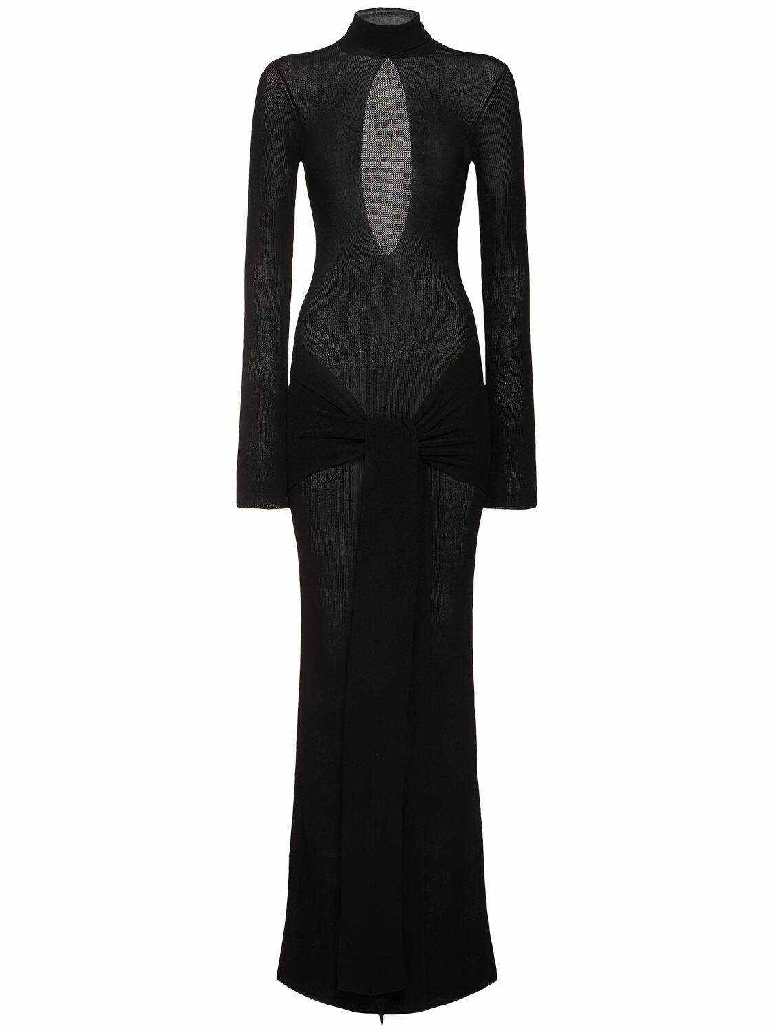 AYA MUSE Nova Knitted Cotton Blend Long Dress Aya Muse