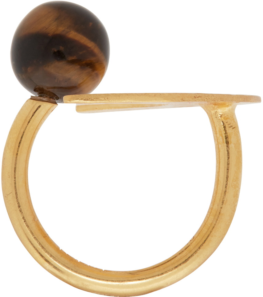 Loewe Gold Ellipse Ring Loewe