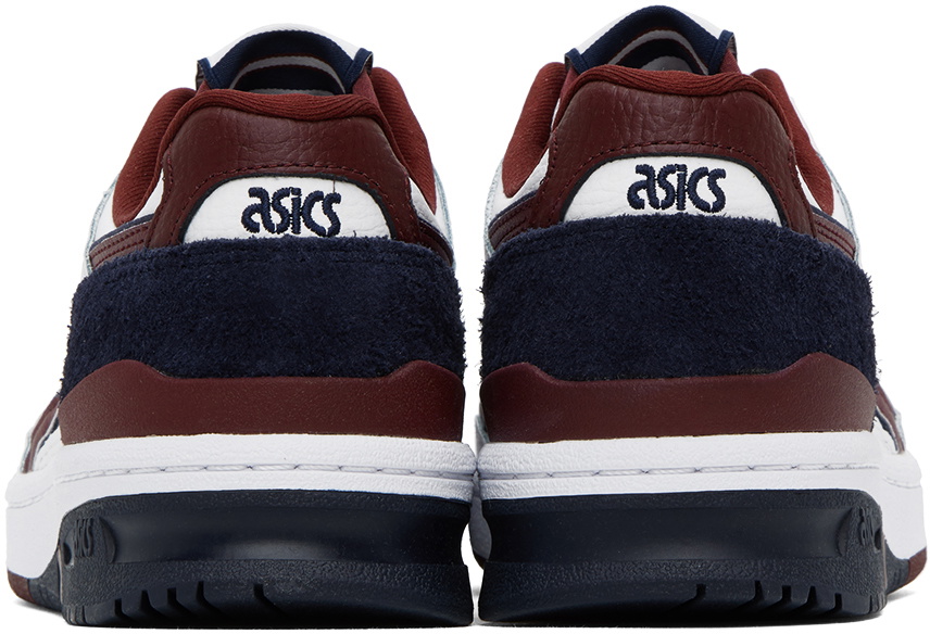 Asics White & Burgundy EX89 Sneakers ASICS