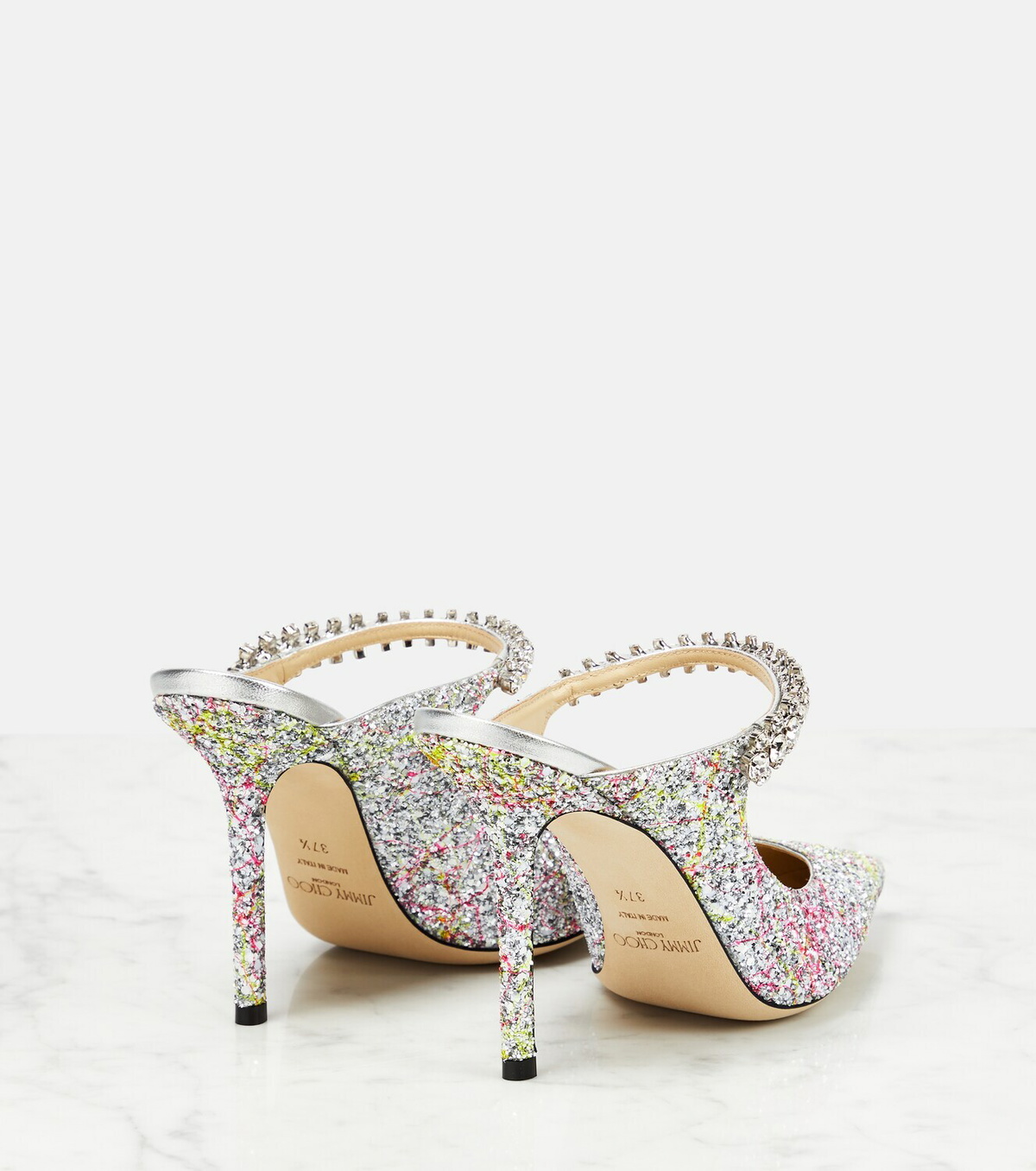 Jimmy Choo - Bing 100 glitter mules Jimmy Choo