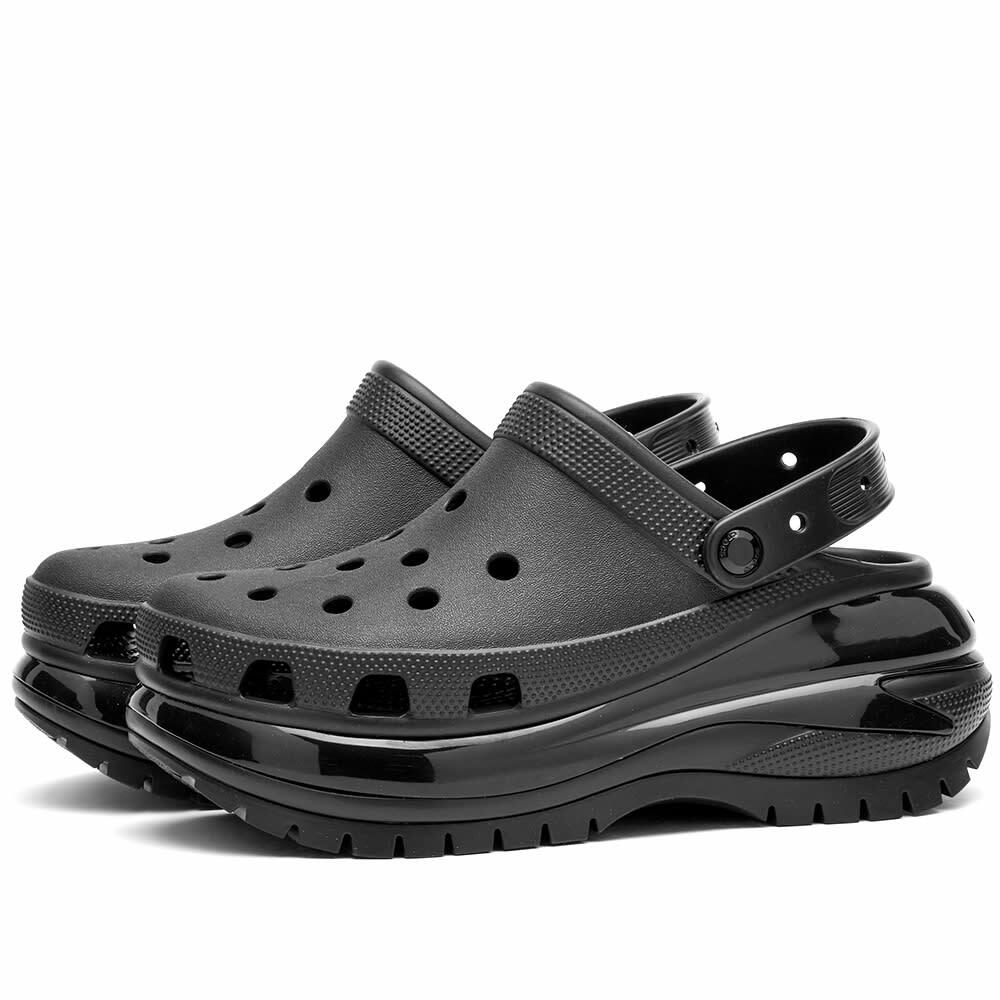 Crocs Womens Classic Mega Crush Clog In Black Crocs