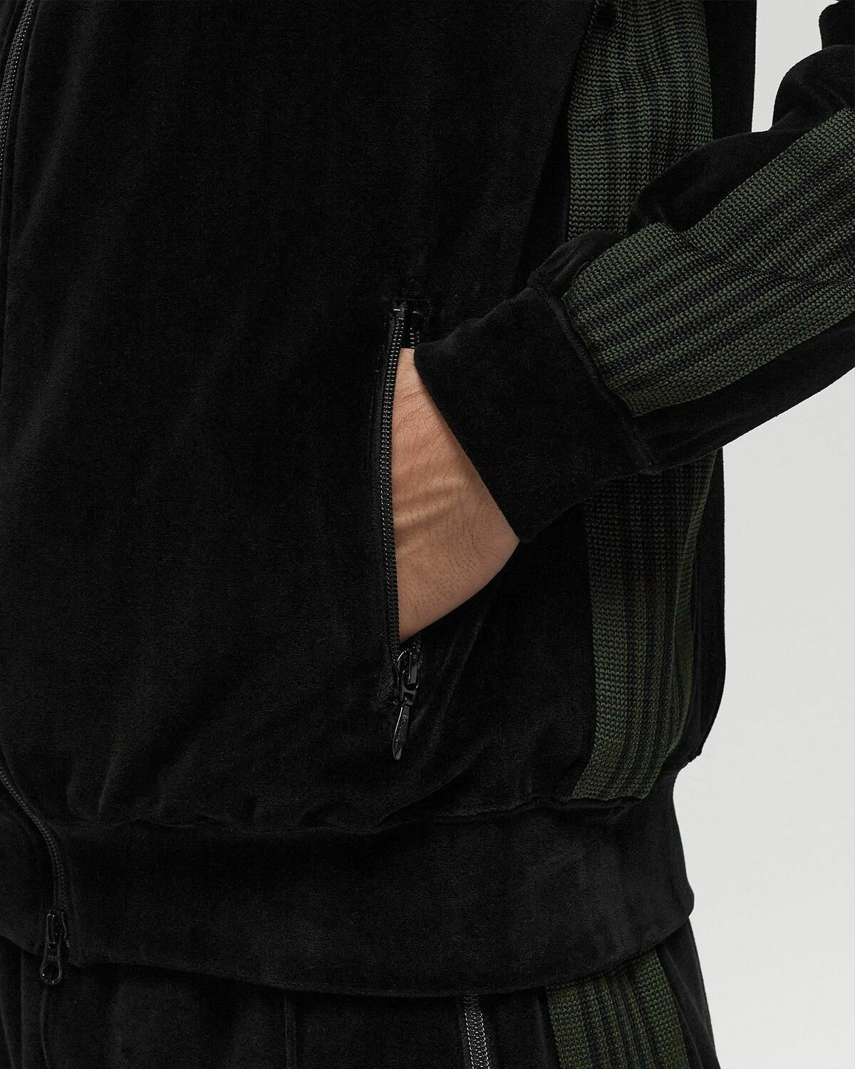 Needles R.C. Track Jacket C/Pe Velour Black Track Jackets Needles