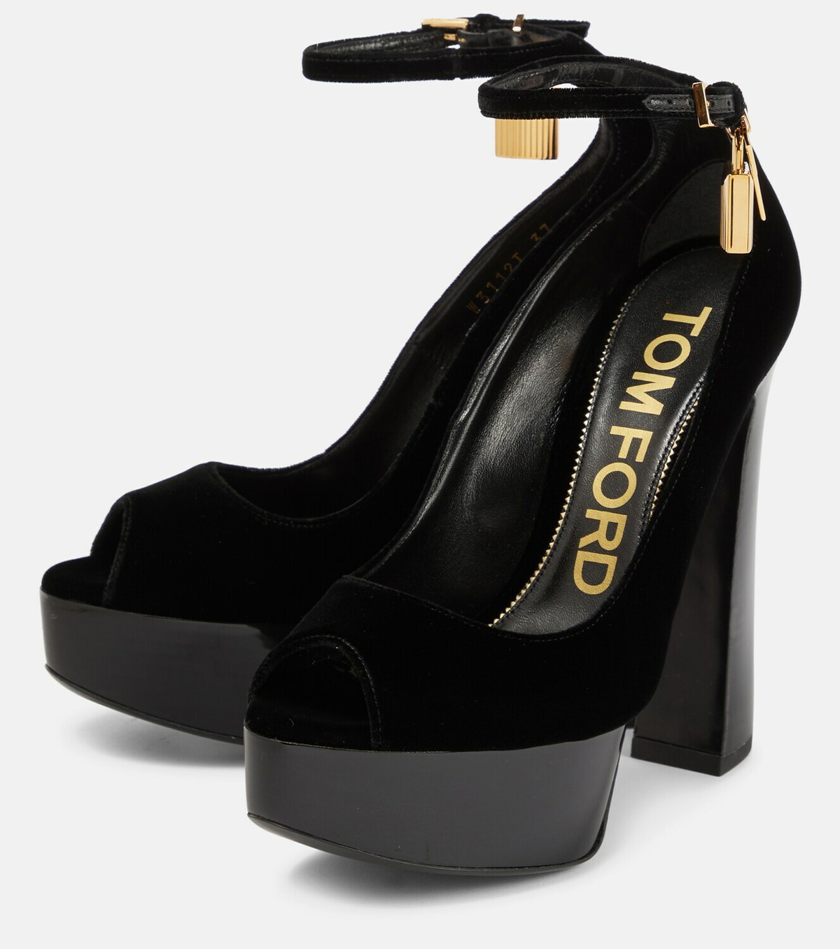 Tom Ford Padlock velvet platform pumps TOM FORD