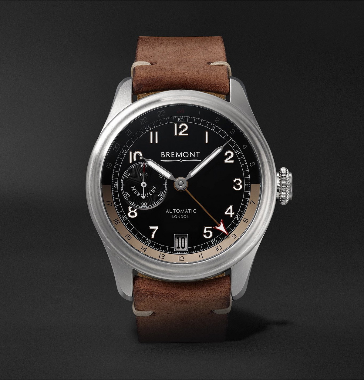 Bremont - H-4 Hercules Limited Edition Automatic 43mm Stainless Steel ...