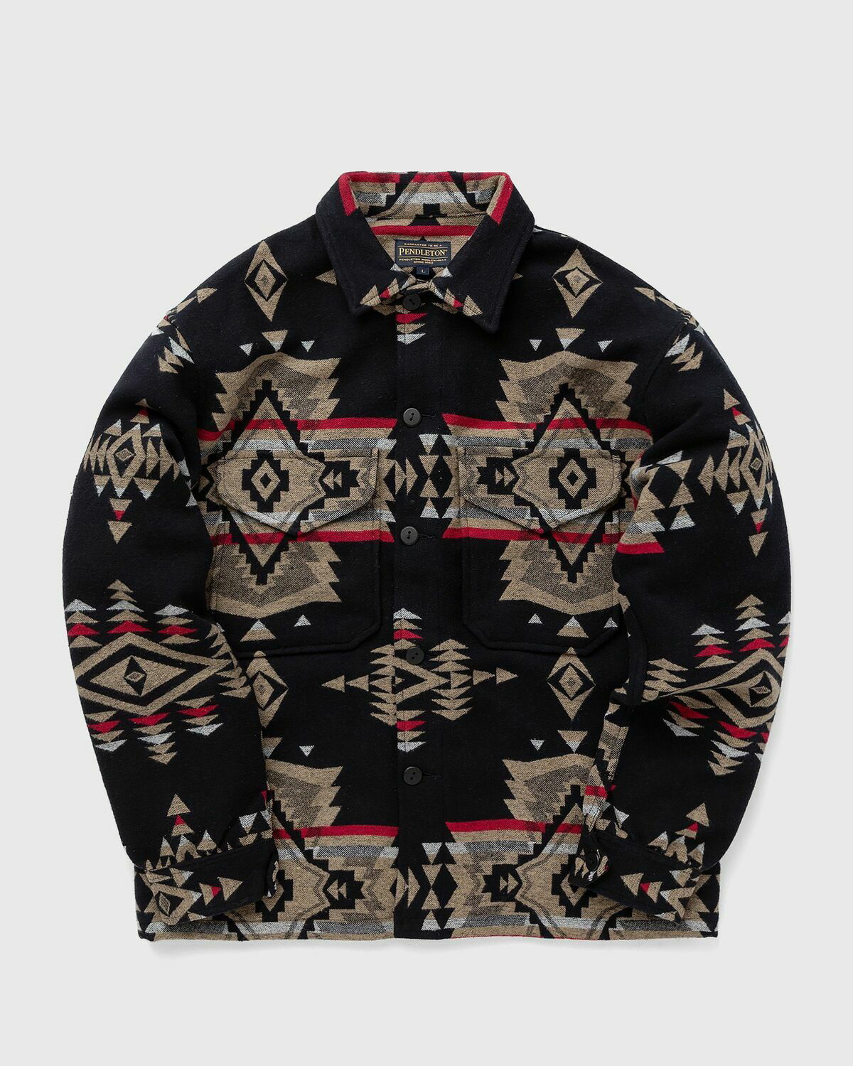 Pendleton Cpo Jacket Black Harding Black Overshirts Pendleton