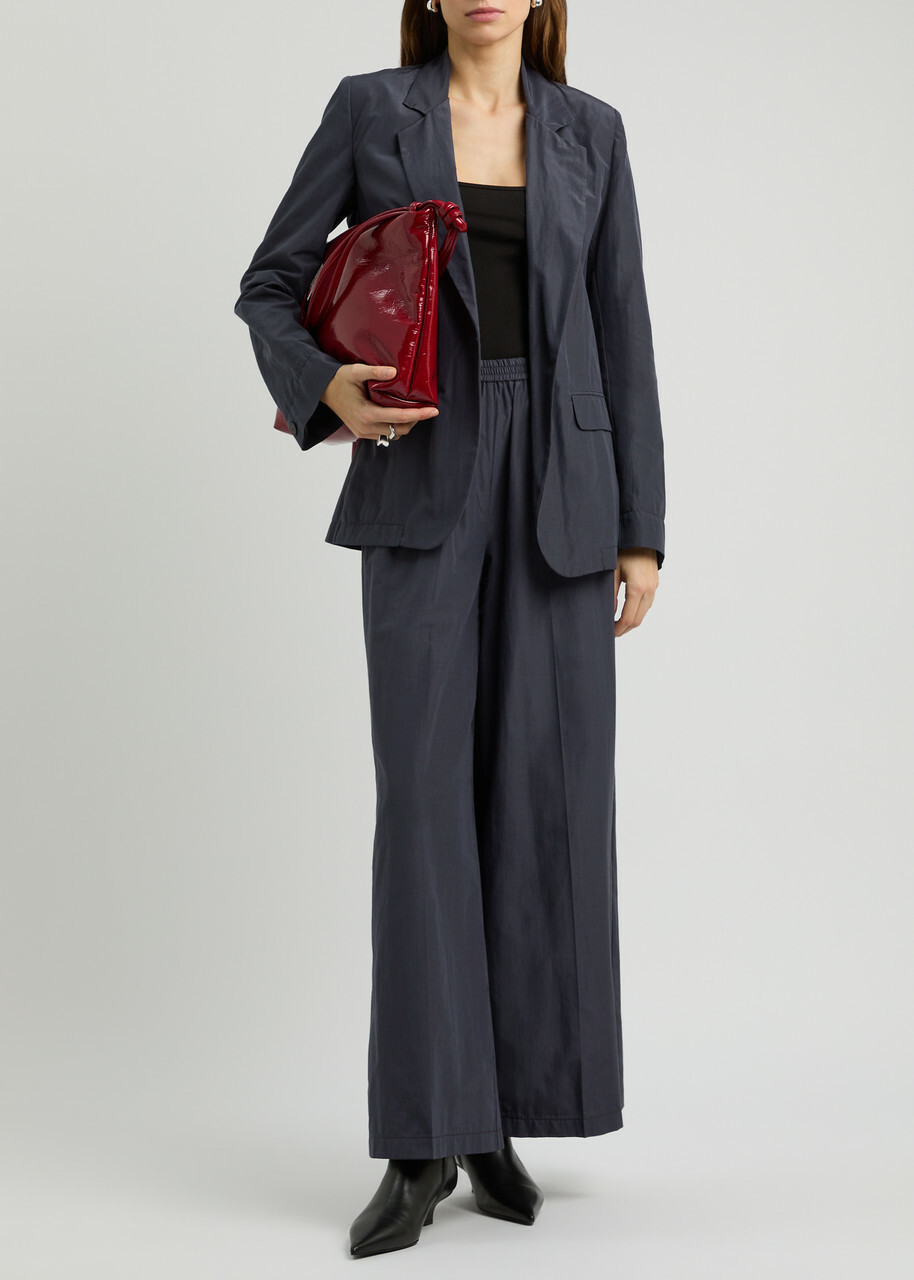 Forte_forte Taffeta Blazer Dark Blue Forte Forte