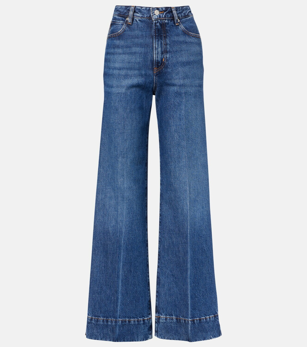 Frame Slice high-rise flared jeans Frame Denim