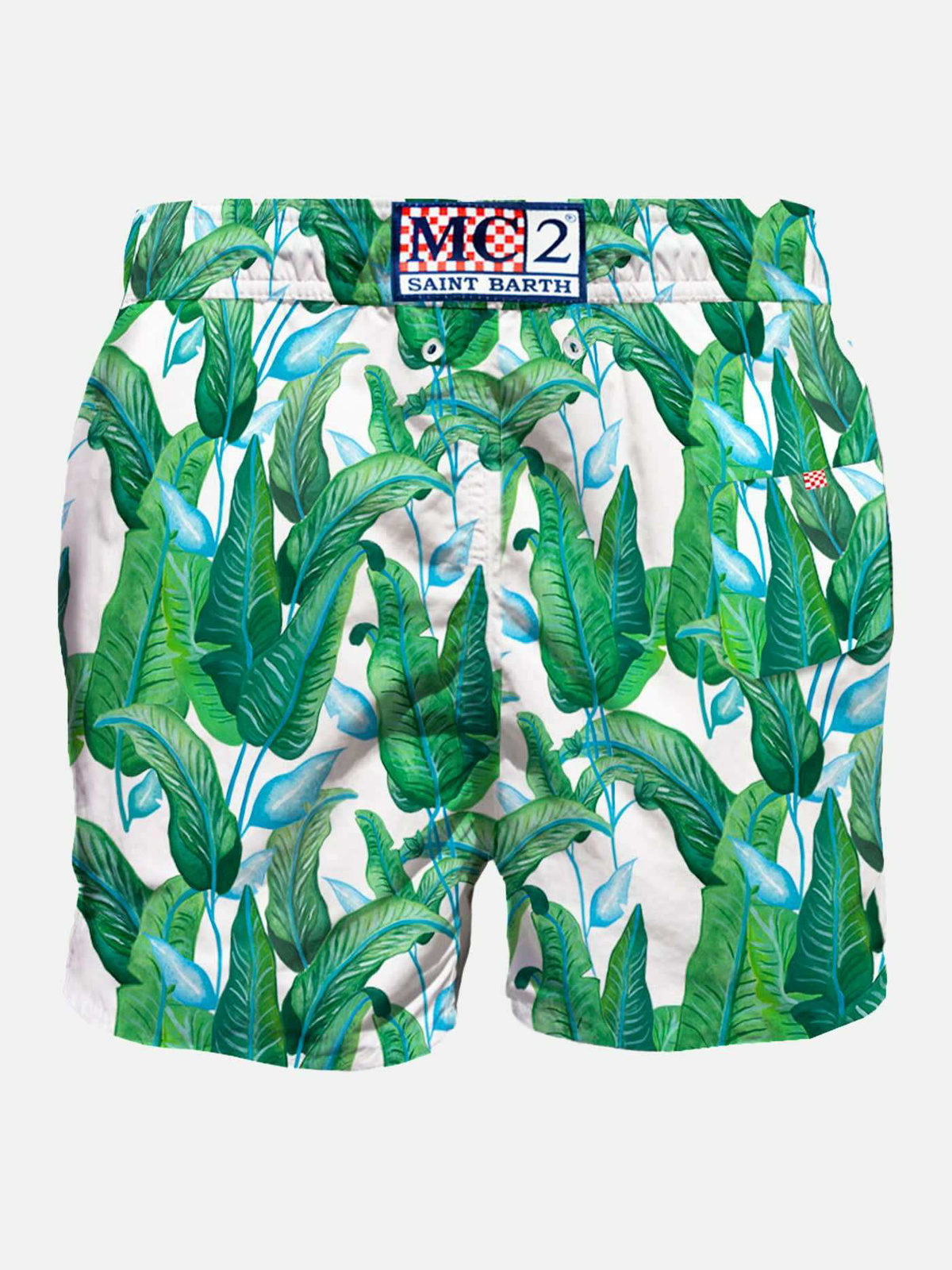 MC2 Saint Barth Tropical Leaf Print Mid-length Swim Shorts MC2 Saint Barth